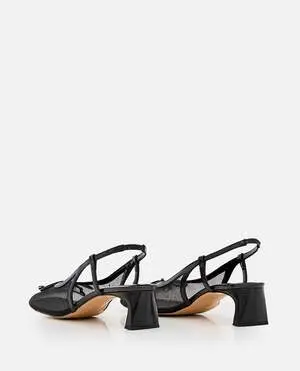 ODISSI Alice Mesh Slingbacks - Black