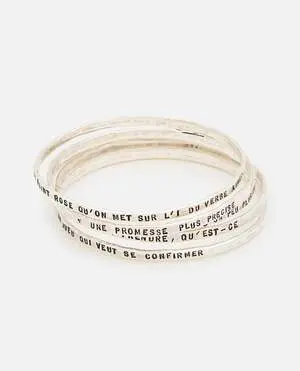 SERGE THORAVAL Inscription Bracelet