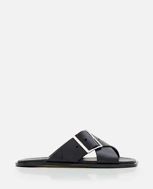 Loewe Petal Belted Sandals - Black