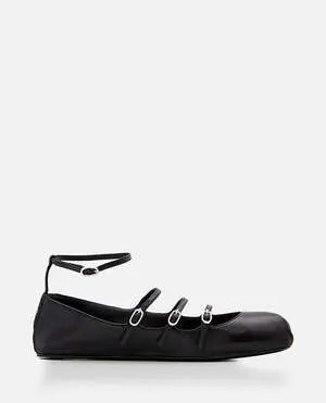 Alexander McQueen Leather Ballerina Flats