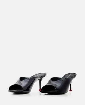 Alexander McQueen Leather Mule Sandals