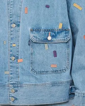 LEVI'S Denim Jacket With Embroidery