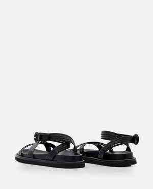 GIANVITO ROSSI Nappa Braided Sandals