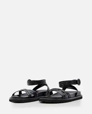 GIANVITO ROSSI Nappa Braided Sandals