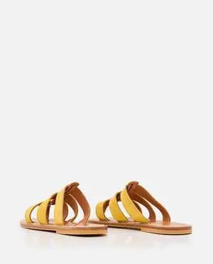 K.JACQUES Dolon Leather Sandals - Yellow