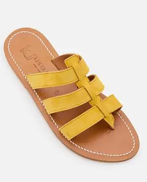K.JACQUES Dolon Leather Sandals - Yellow