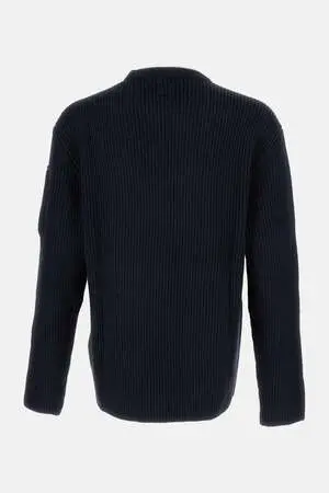 C.P. COMPANY Crewneck Fleece Knit Sweater