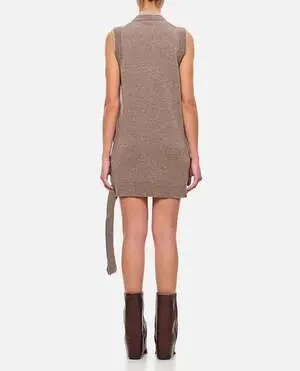 Fendi Sleeveless Knit Dress With Logo