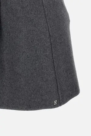 Sportmax Low-waist Wool Miniskirt - Grey