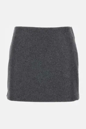 Sportmax Low-waist Wool Miniskirt - Grey