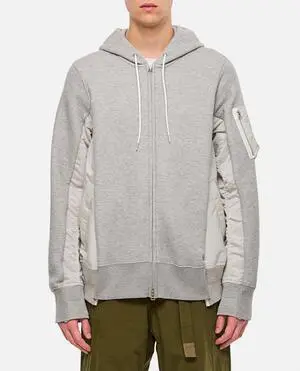 Sacai Zip Up Sweatshirts Hoodies For Men