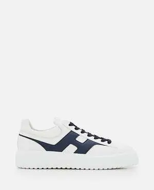 Hogan H-stripes Laced Sneakers - White