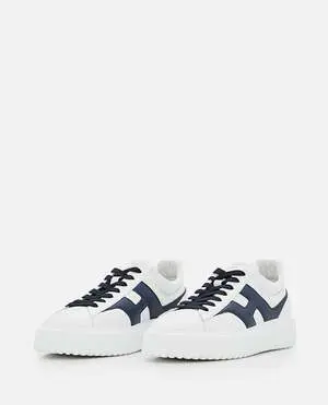 Hogan H-stripes Laced Sneakers - White