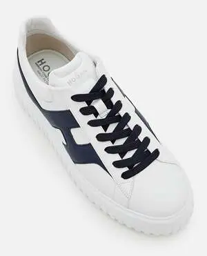 Hogan H-stripes Laced Sneakers - White