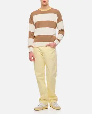 DRUMOHR Striped Crew Neck Sweater - Multicolor