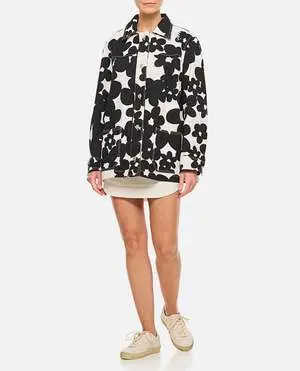 Marni Floral Cotton Gabardine Workwear Jacket