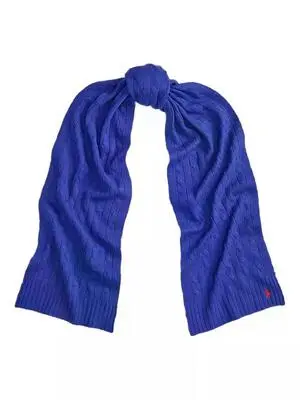 Polo Ralph Lauren Cable-knit Logo Scarf