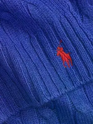Polo Ralph Lauren Cable-knit Logo Scarf
