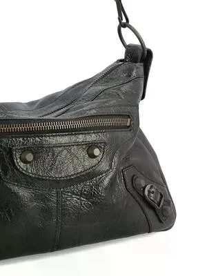 Balenciaga Le City Moto Leather Shoulder Bag