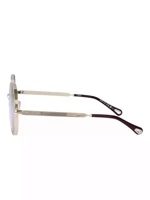 Chloé Round Frame Sunglasses - Silver