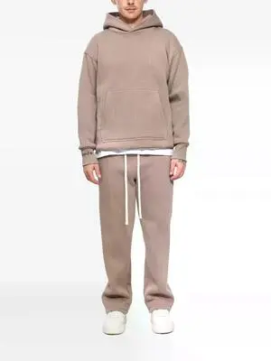 HAMZA Drawstring Panelled Sweatpants - Neutrals