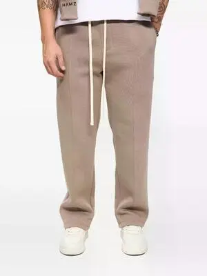 HAMZA Drawstring Panelled Sweatpants - Neutrals