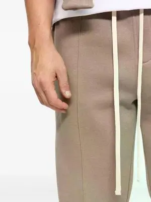 HAMZA Drawstring Panelled Sweatpants - Neutrals