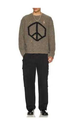ALLSAINTS Graphic Peace Pullover Sweater