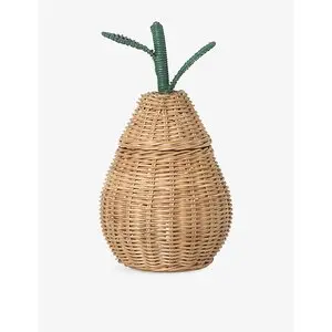 FERM LIVING Pear Braided Rattan Storage 30cm - Natural