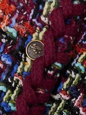 Etro Tweed Wool-blend Poncho