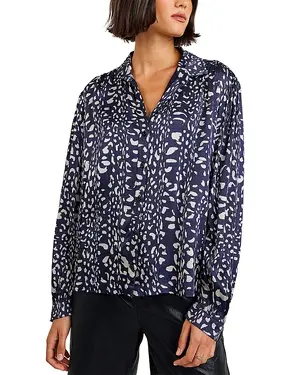 Bella Dahl Smocked Shoulder Textured Blouse