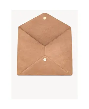 Saint Laurent Cassandre Large Envelope Pouch - Honey Caramel