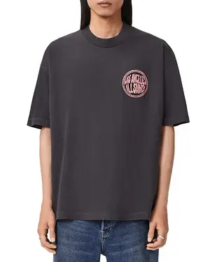 ALLSAINTS Los Angeles Oversized Tee - Washed Black