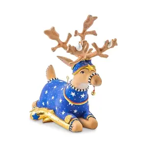MACKENZIE-CHILDS Patience Brewster Dash Away Sitting Comet Reindeer Figure - No Color