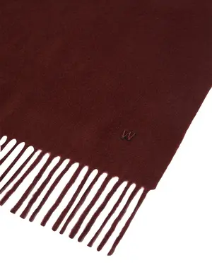 Max Mara Scoglio Wool Stole - Red Purple