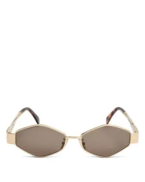 Celine Geometric Sunglasses, 54mm