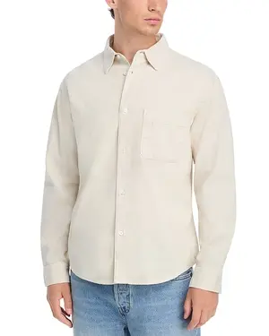 FRAME Long Sleeve Modern Shirt - Warm White