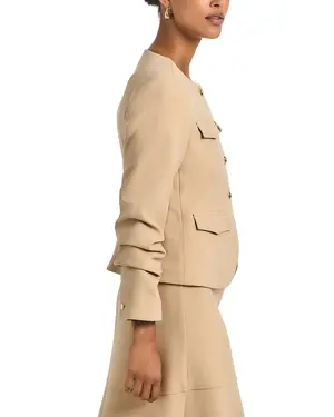 Derek Lam 10 Crosby Novessa Ruched Sleeve Jacket