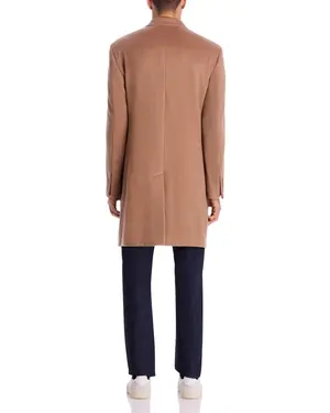 Vince Wool & Cashmere Flyfront Topcoat - Camel