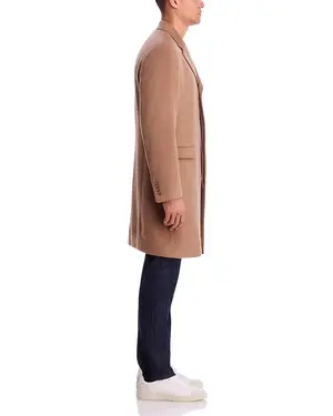 Vince Wool & Cashmere Flyfront Topcoat - Camel