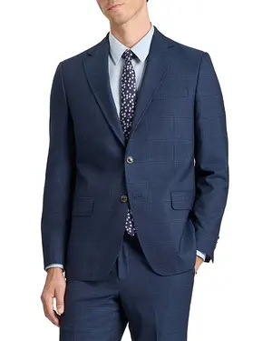 Ted Baker London Plaid Modern Fit Suit Jacket - Blue