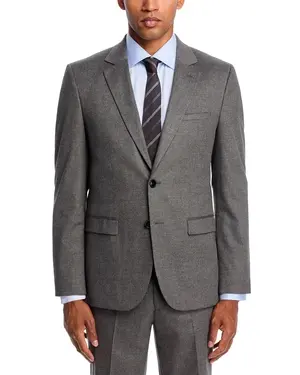 Hugo Arti Extra Slim Fit Flannel Suit Jacket - Medium Grey