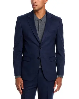 Hugo Arti Extra Slim Fit Flannel Suit Jacket - Navy Mélange