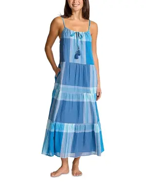 Tommy Bahama Tiered Swim Cover-up Dress - Chambray