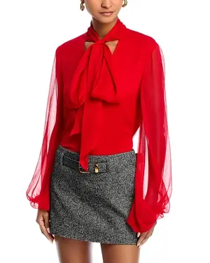 Bardot Tie Neck Tops