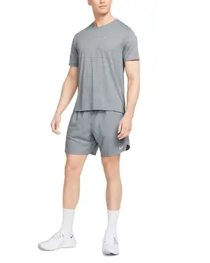 Nike Stride Brief Lined 7" Running Shorts - Smoke Gray/reflective