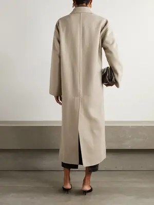 KALLMEYER Constance Herringbone Wool-blend Coat