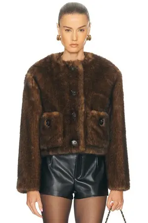 Marc Jacobs Teddy Cropped Jacket