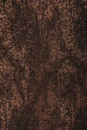 AKNVAS Leo Beaded Gown - Chocolate
