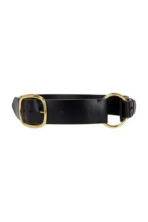 Chloé Wide Buckle Leather Belt - Black